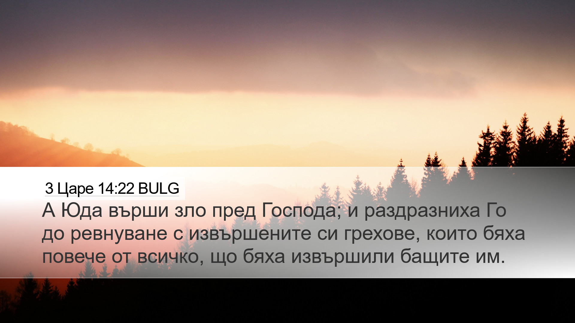 3 Царе 14:22 BULG Desktop Wallpaper - А Юда върши зло пред